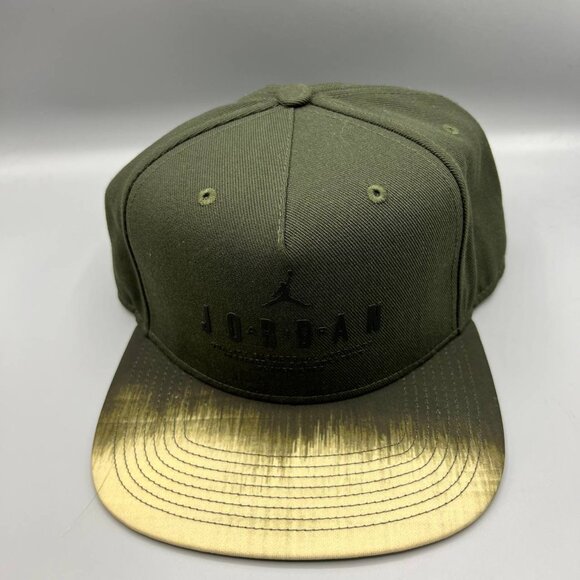 Jordan | Accessories | Air Jordan Hat Men Green Faded Jumpman Snap Back ...